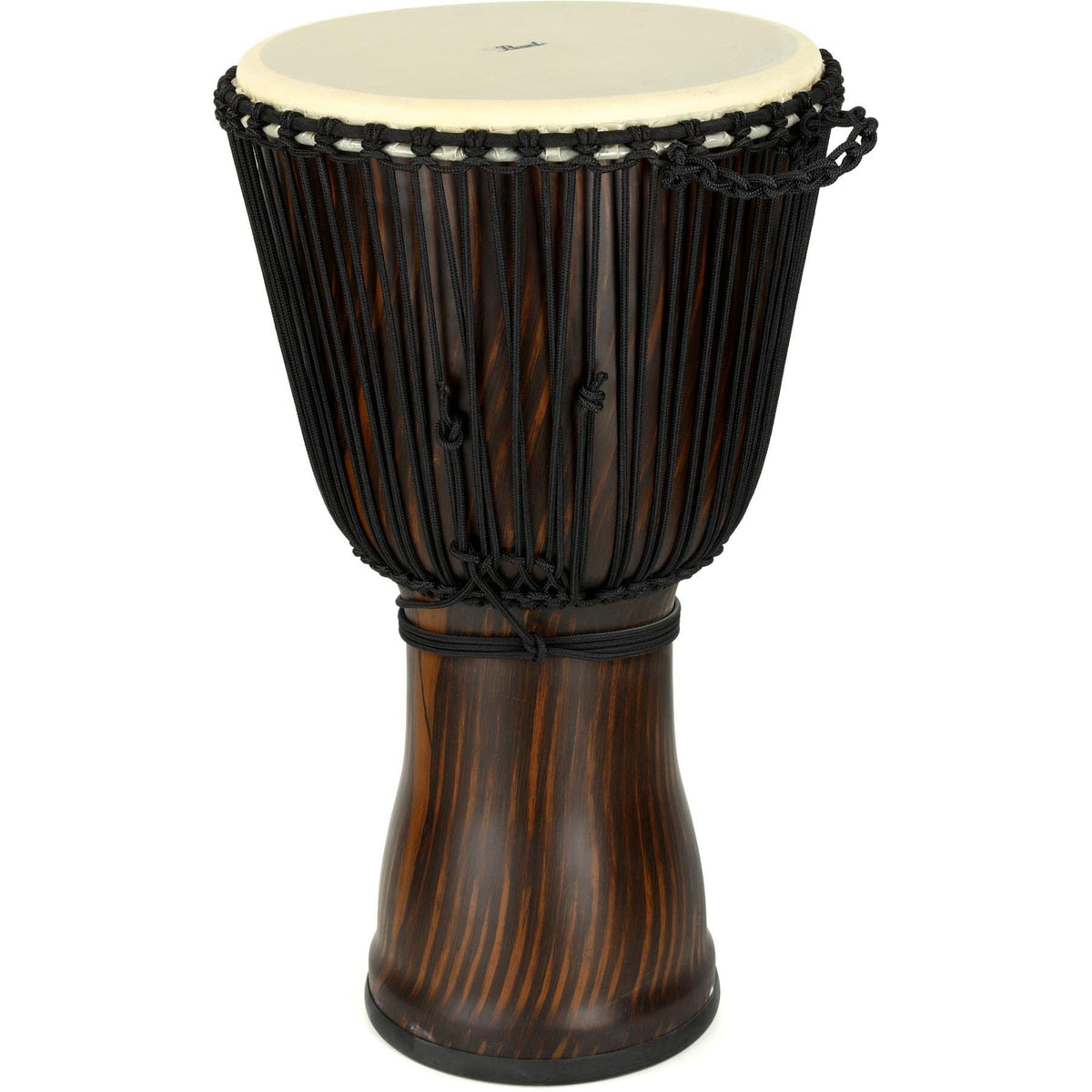 Pearl 14" Rope Tuned Synthetic Djembe, Artisan Straight Grain Limba (P ...