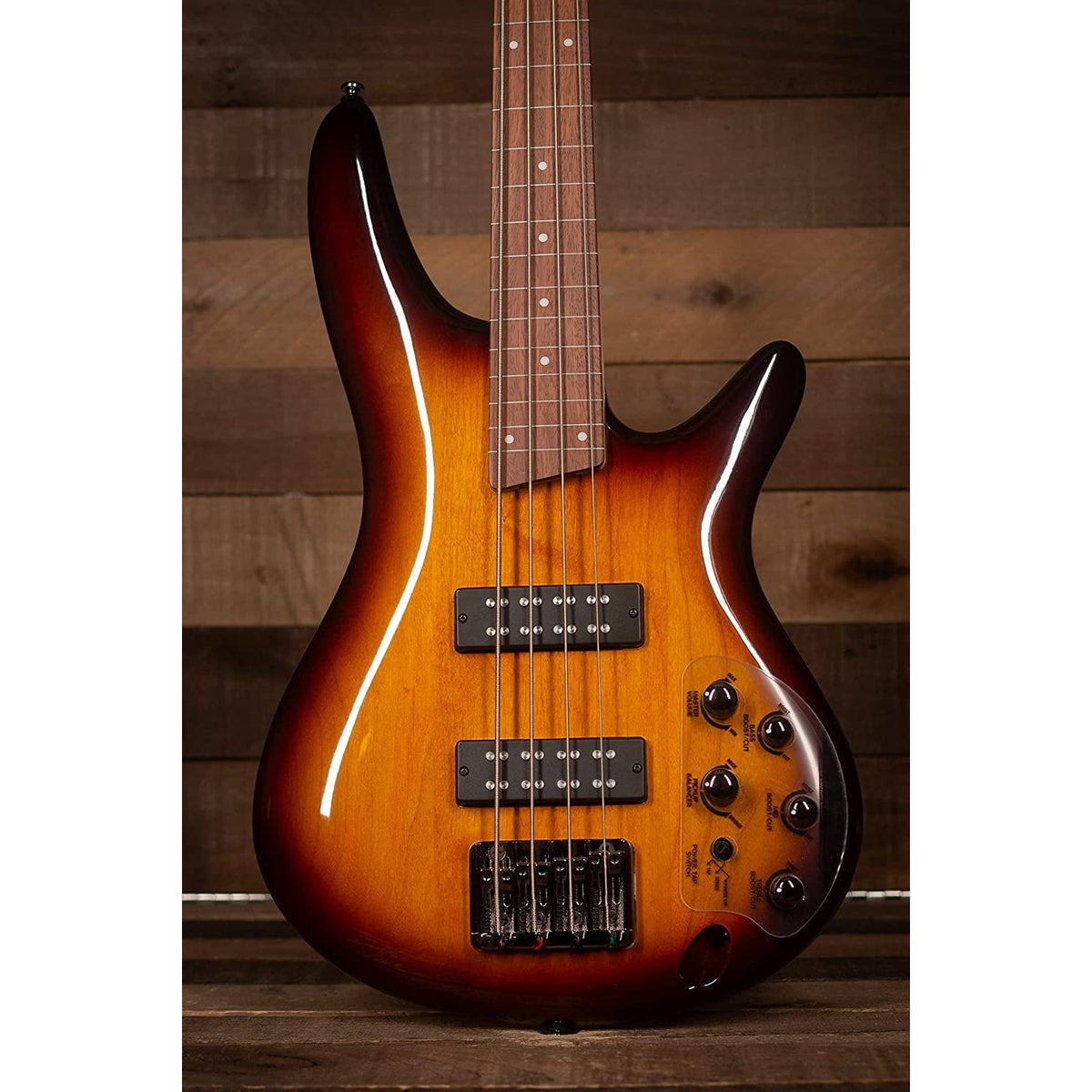 Ibanez Fretless 4-String Bass Guitar, Brown Burst (SR370EFBBT ...