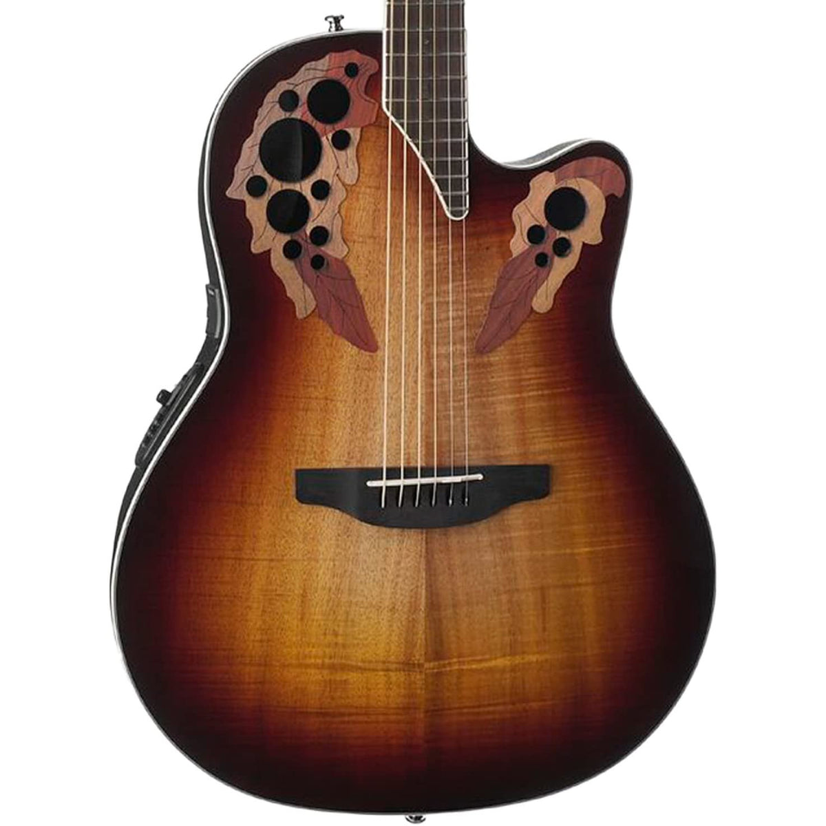 Ovation Celebrity Elite Plus Acoustic-Electric Guitar, Koa Burst (CE48 ...