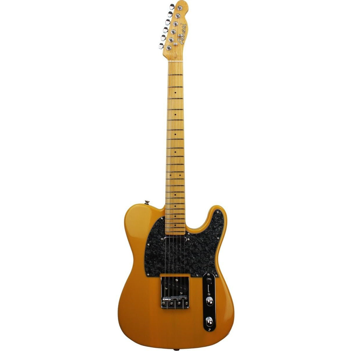 Amati Solid-Body 6-String Electric Guitar w/Gig Bag - Gloss Butterscot ...