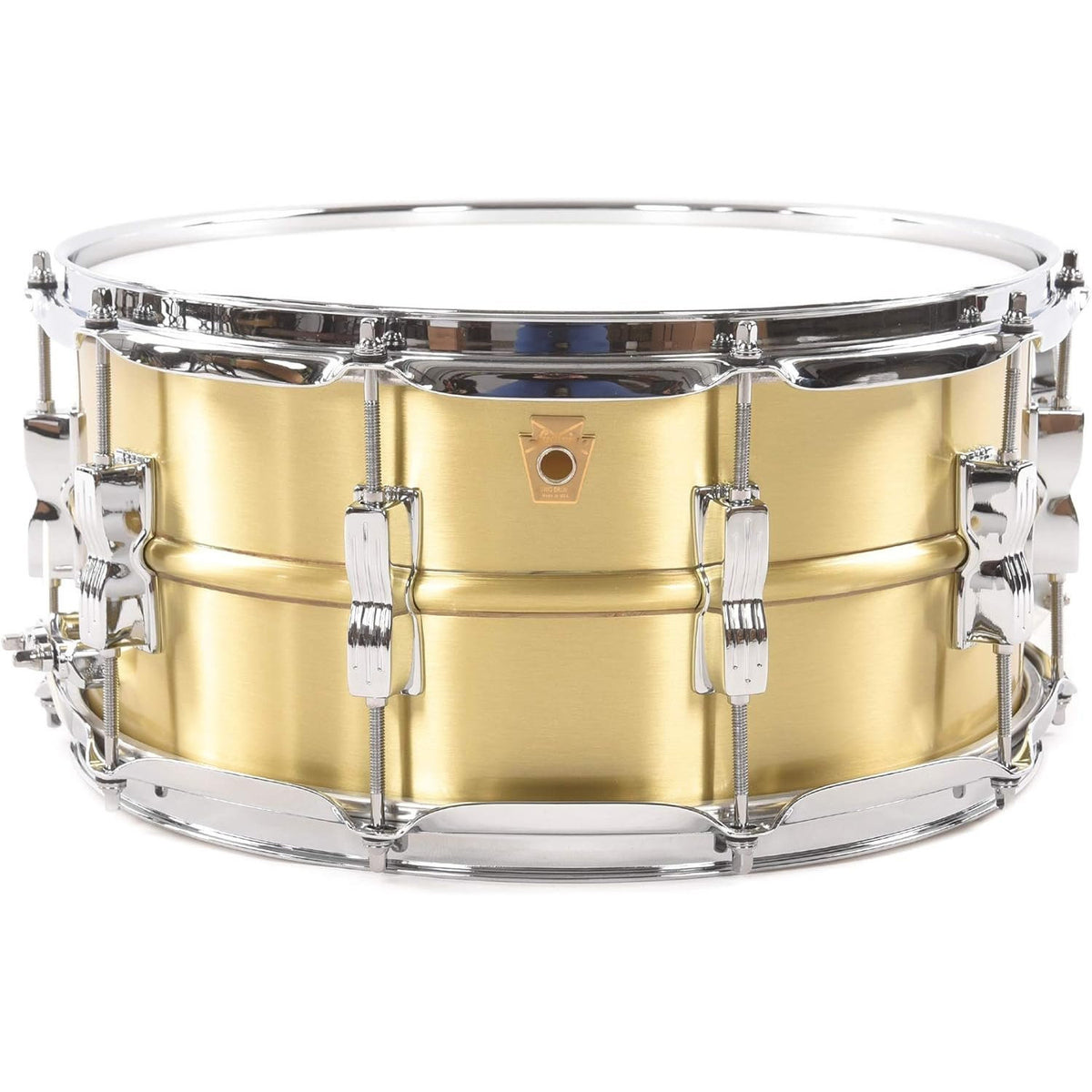 Ludwig 6.5x14 Acrolite Brushed Brass Snare Drum (LB654B) — Pineville Music