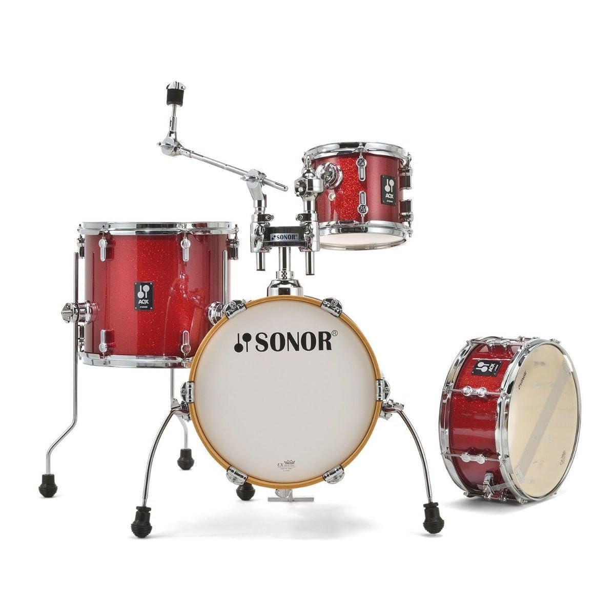 Sonor AQX 4pc Micro Drum Set - Red Moon Sparkle (AQX-MICROWMRMS ...
